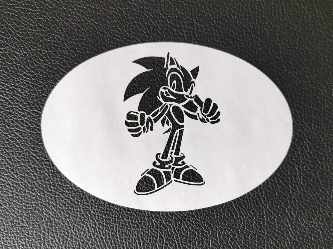 Sonic Stencil Set 190 Micron Mylar (body and Face Painting) - Etsy