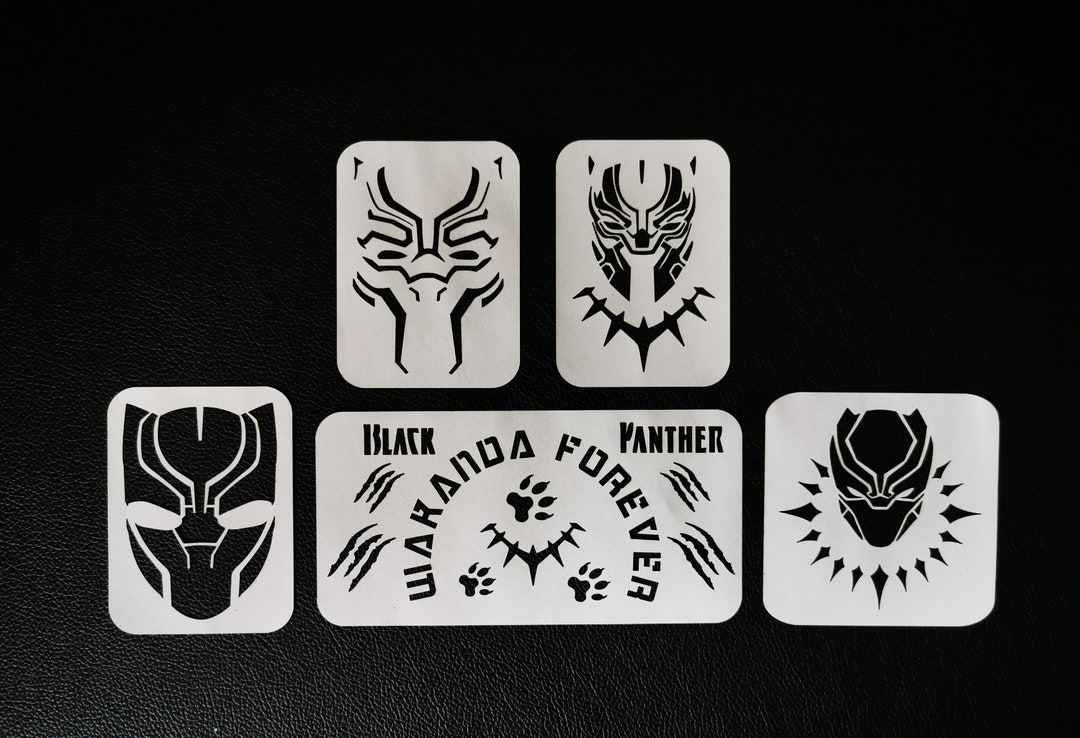 Black Panther Wakanda Stencils Set 1 (190 Micron Mylar) - Etsy
