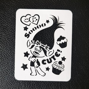 Trolls Stencil Set 1 - Body and Face Painting - 190 Mylar - Etsy