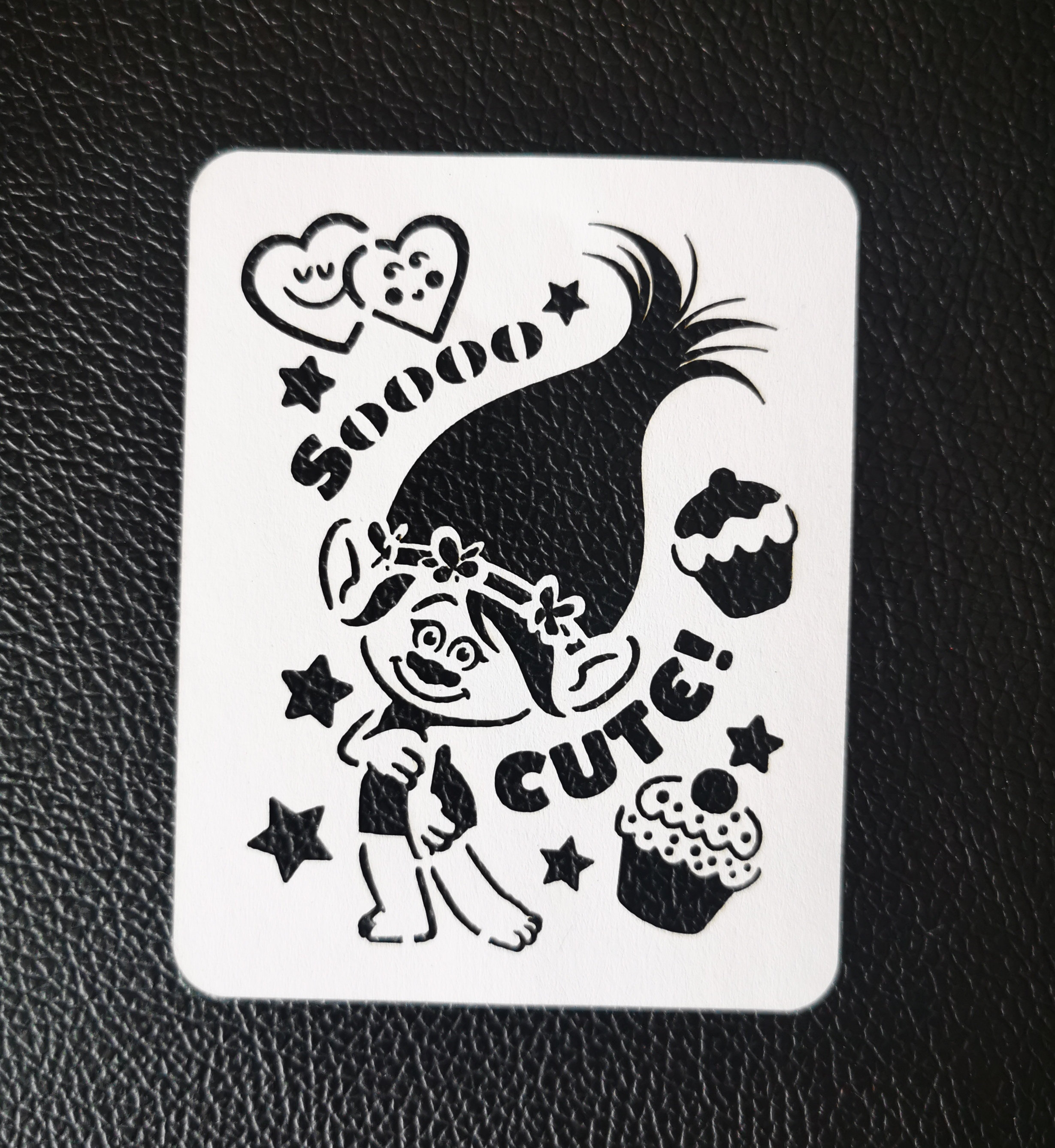 Trolls Stencil Set 1 Body and Face Painting 190 Mylar - Etsy