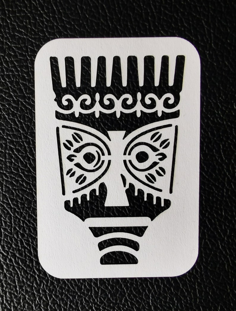 Tiki Stencils Set , Body and Face Painting (190 Mylar) - Etsy