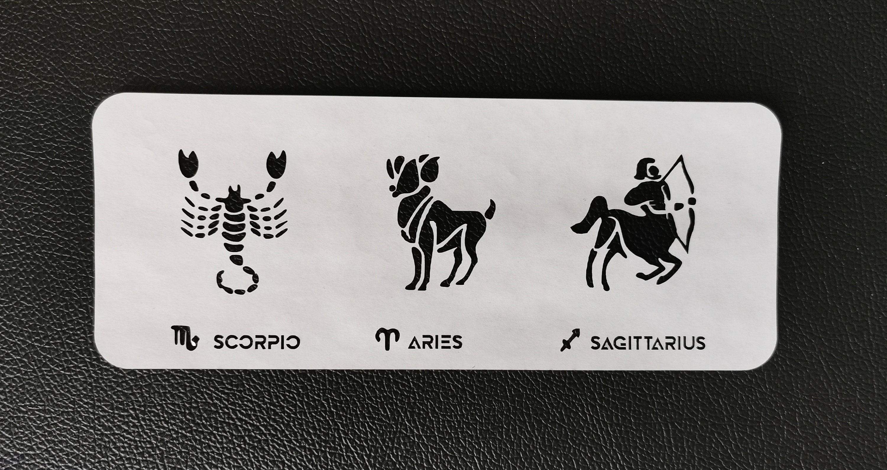 Zodiac Stencil - 190 Micron Mylar - for Art & Crafts - 12 Zodiacs - Etsy