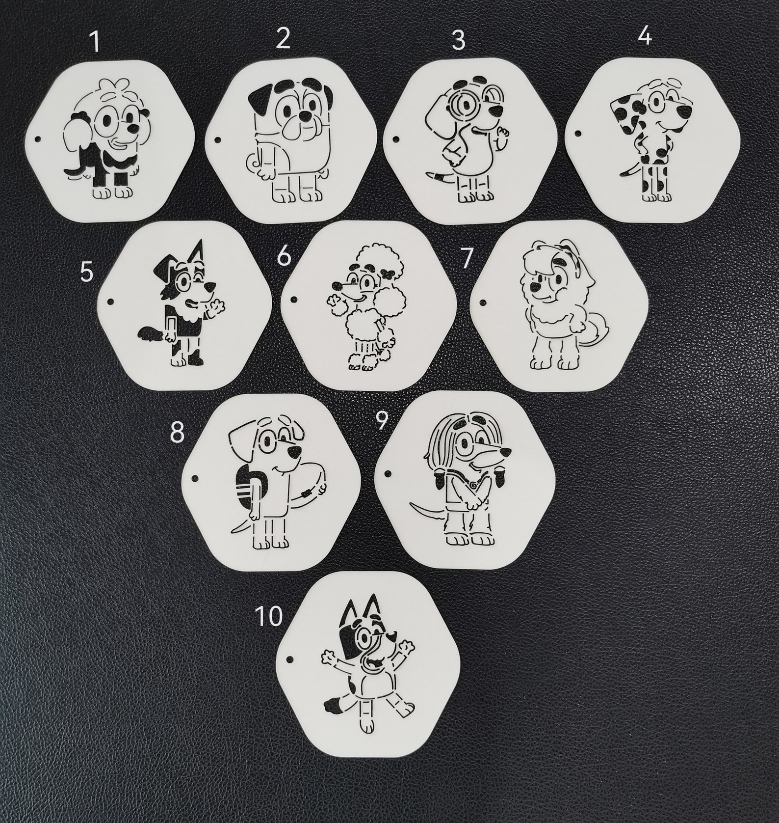 Make Your Own Bluey Stencil Set 5 Stencils 190 Mylar - Etsy