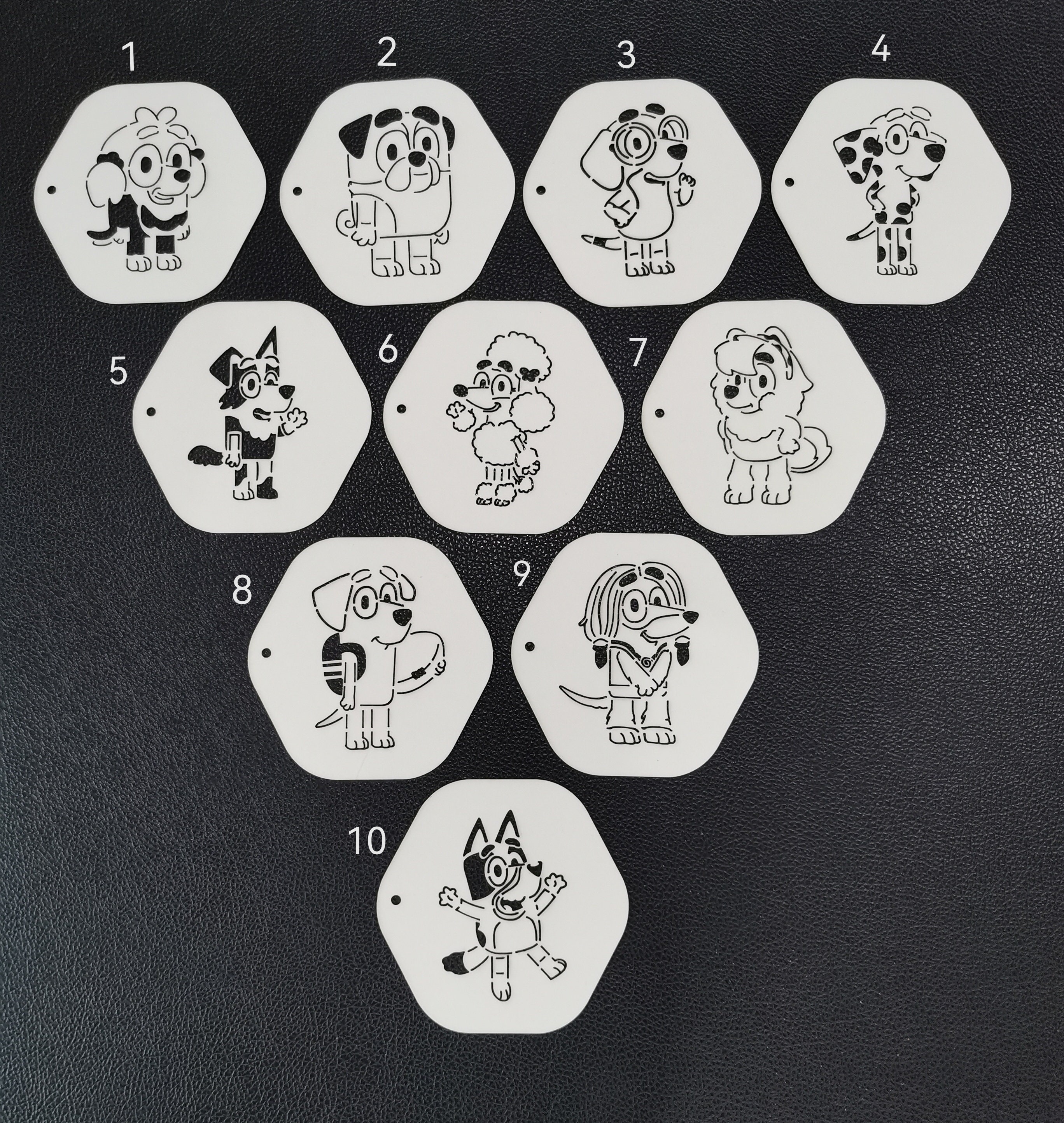 Make Your Own Bluey Stencil Set 5 Stencils 190 Mylar - Etsy