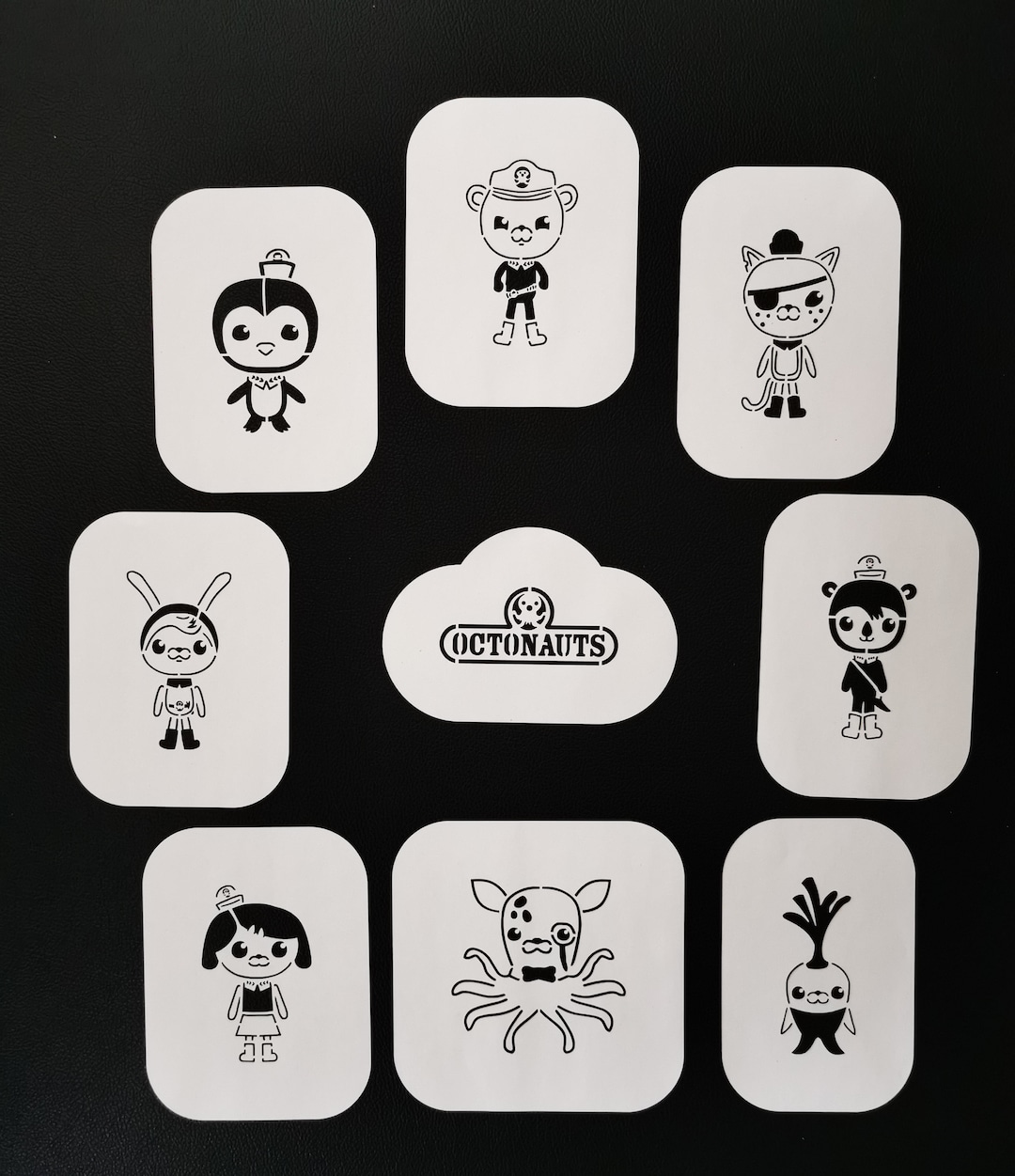 Octonauts Stencil Set 1 - Body and Face Painting - 190 Mylar - 1" Edge ...