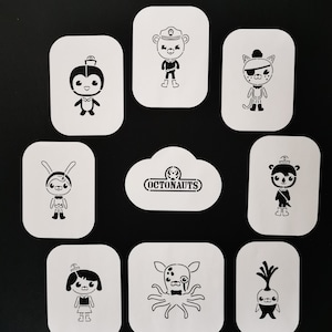 Octonauts Stencil Set 1 - Body and Face Painting - 190 Mylar - 1" Edge ...