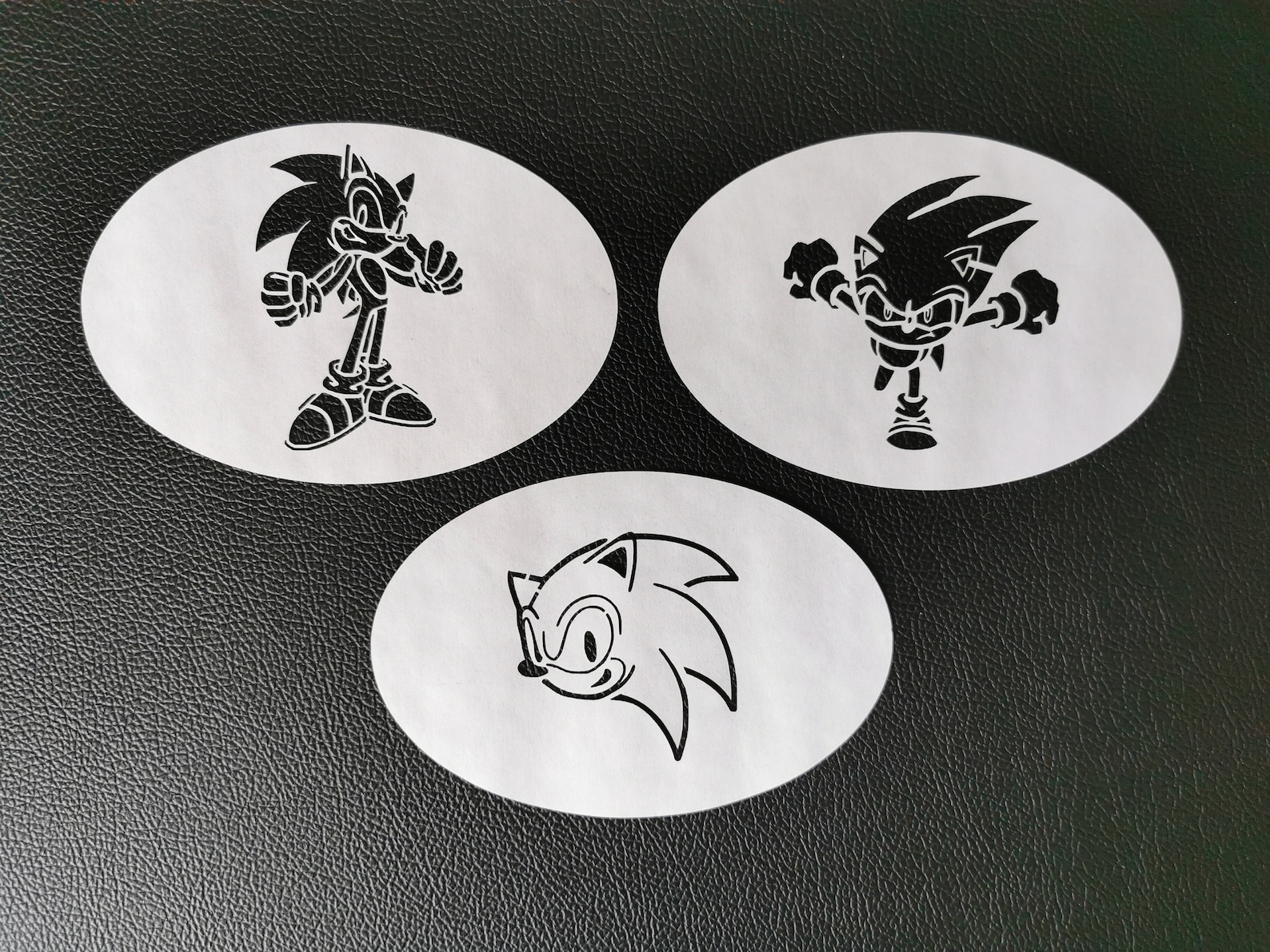 Sonic Stencil Set 190 Micron Mylar (body and Face Painting) - Etsy