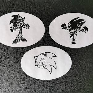 Sonic Stencil Set 190 Micron Mylar (body and Face Painting) - Etsy