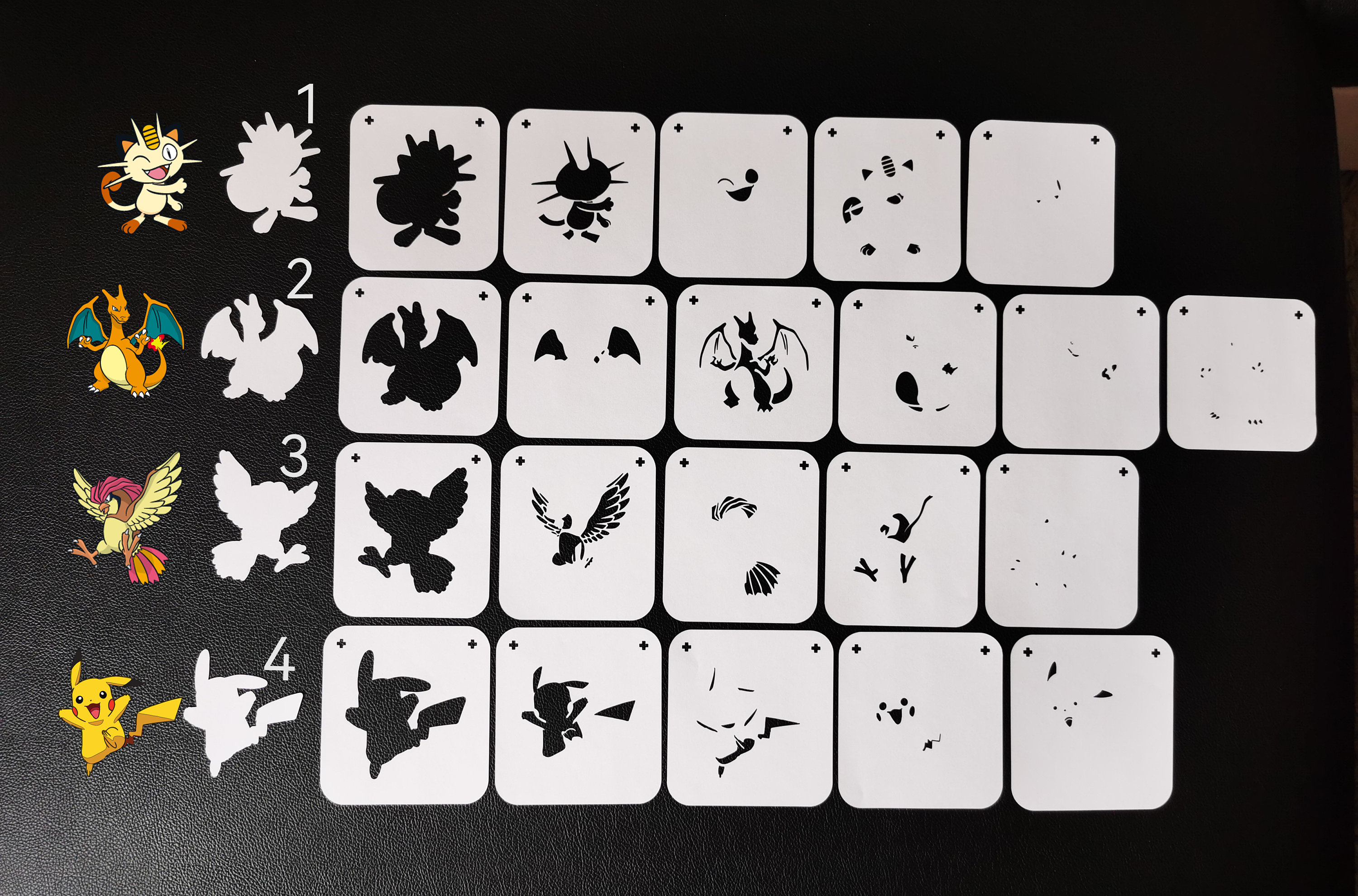 Legendary Pokemon Stencils