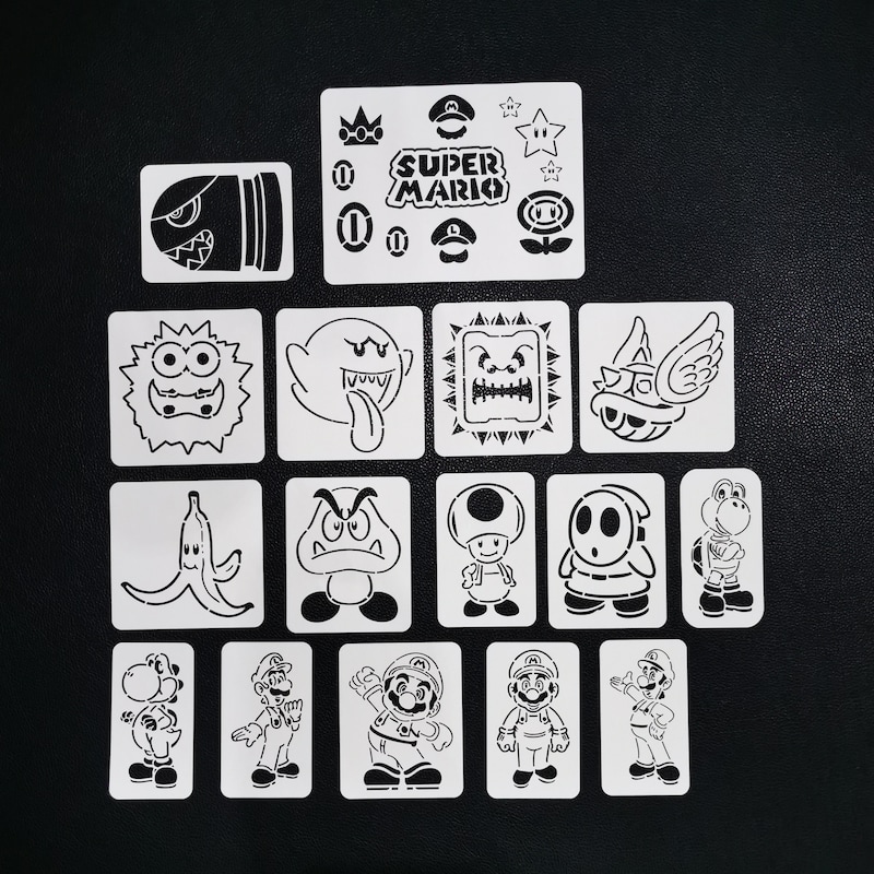 Super Mario Pumpkin Stencils - Etsy