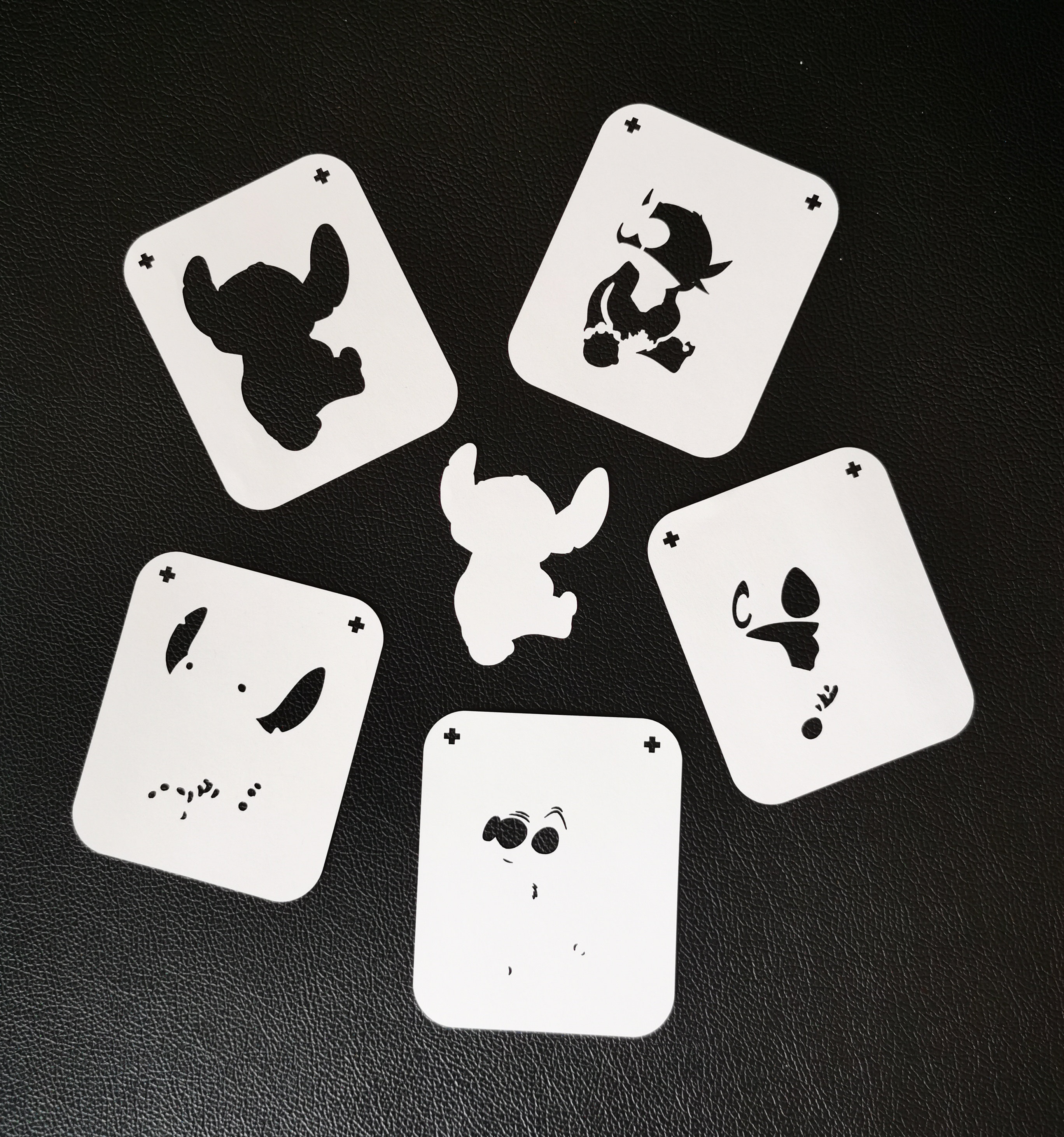 Multi Layer Stencils Stitch 190 Mylar Body and Face Stencils - Etsy