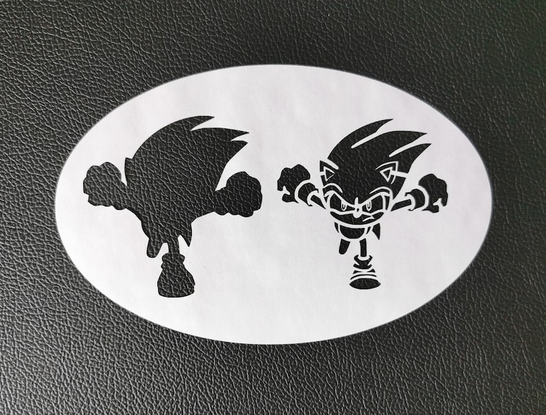 Sonic Stencil Set 190 Micron Mylar (body and Face Painting) - Etsy
