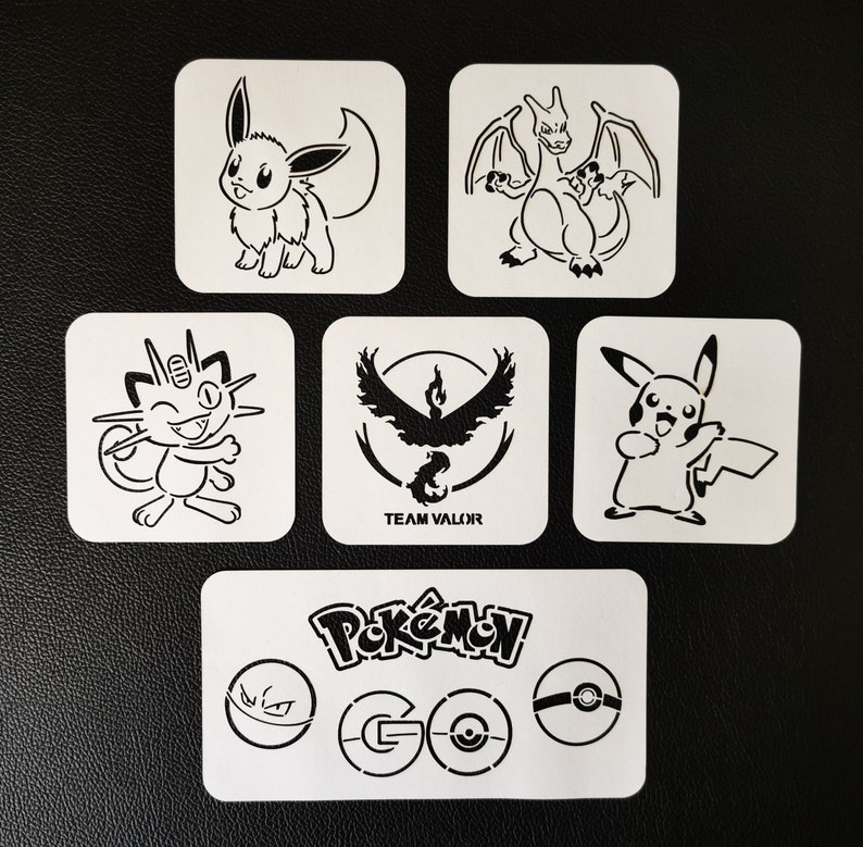 Pokemon Stencil Set 190 Micron Mylar - Etsy