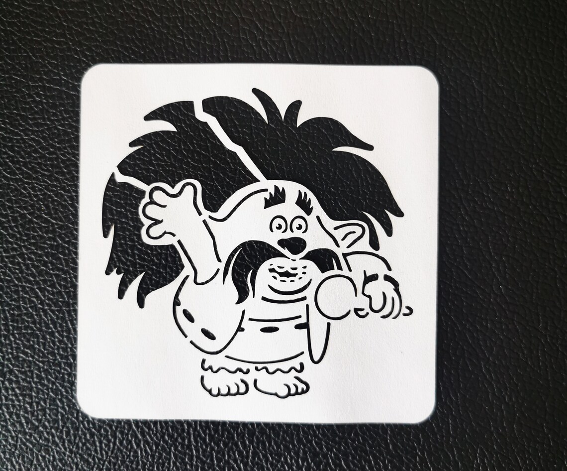 Trolls Stencil Set 1 Body and Face Painting 190 Mylar - Etsy