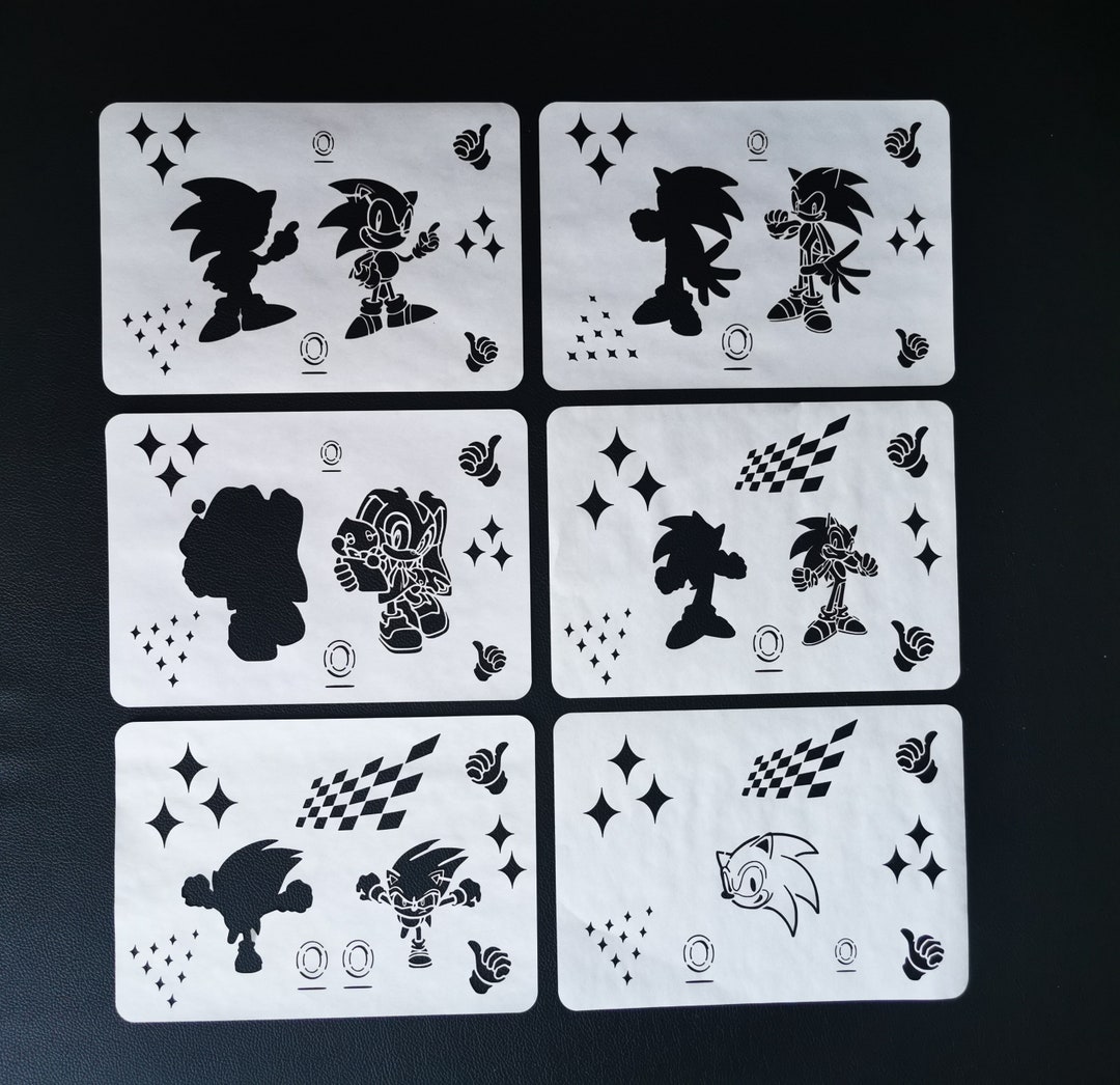 Sonic Stencil 190 Micron Mylar (body and Face Painting) - Etsy