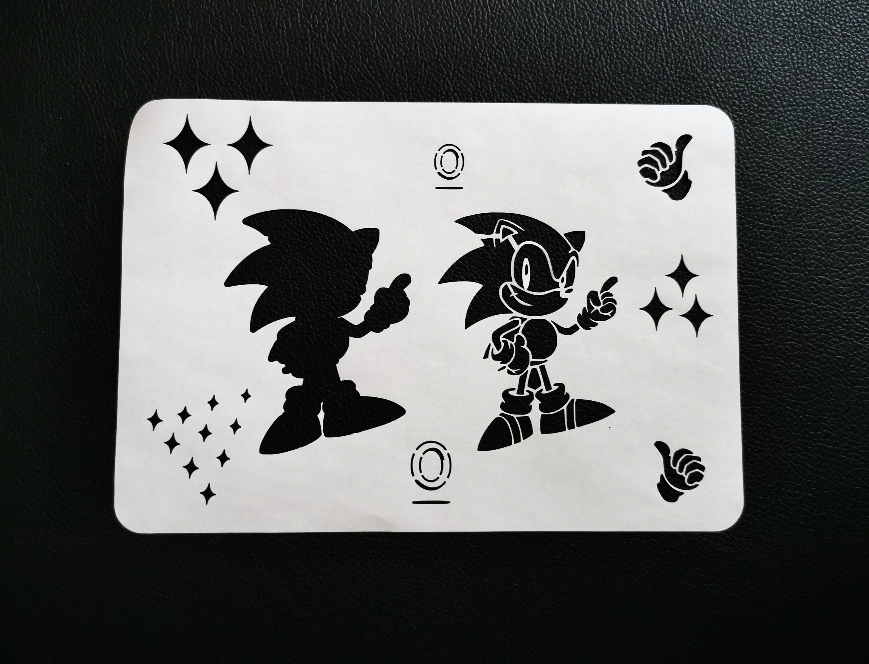Sonic Stencil 190 Micron Mylar (body and Face Painting) - Etsy