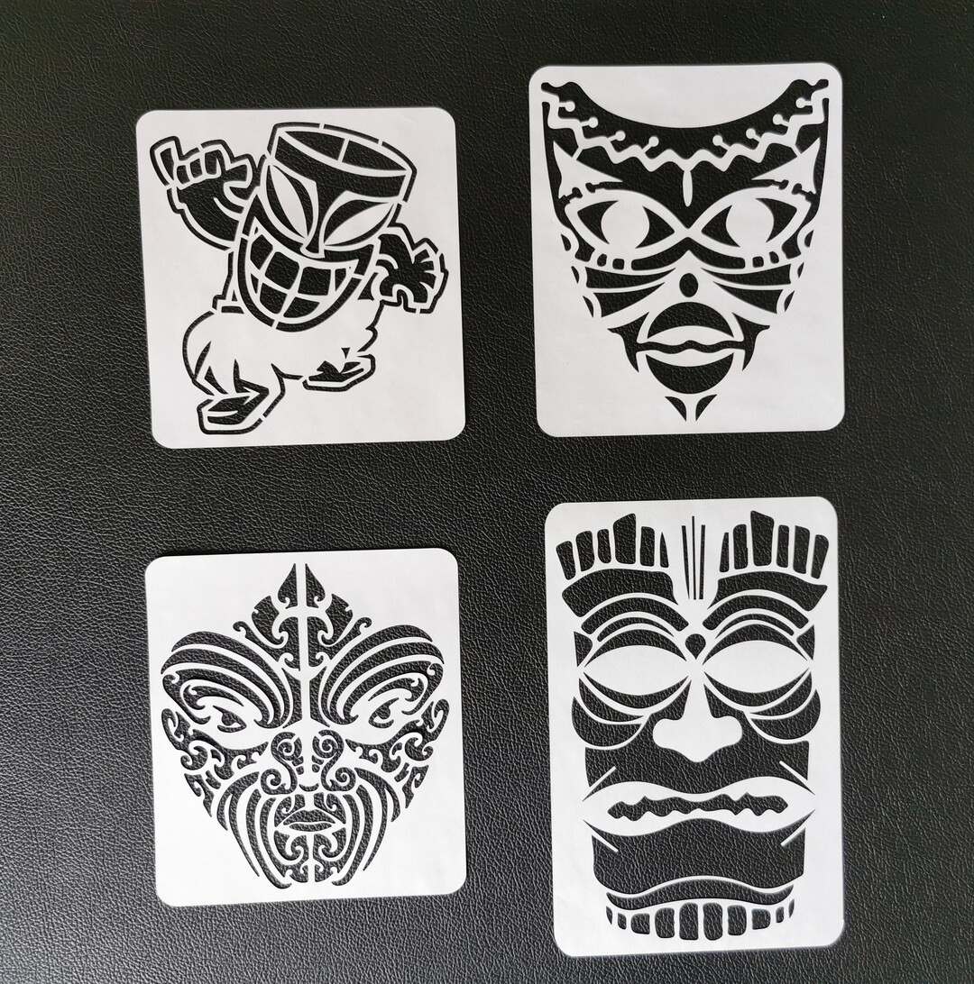 Tiki Stencil Set - Etsy