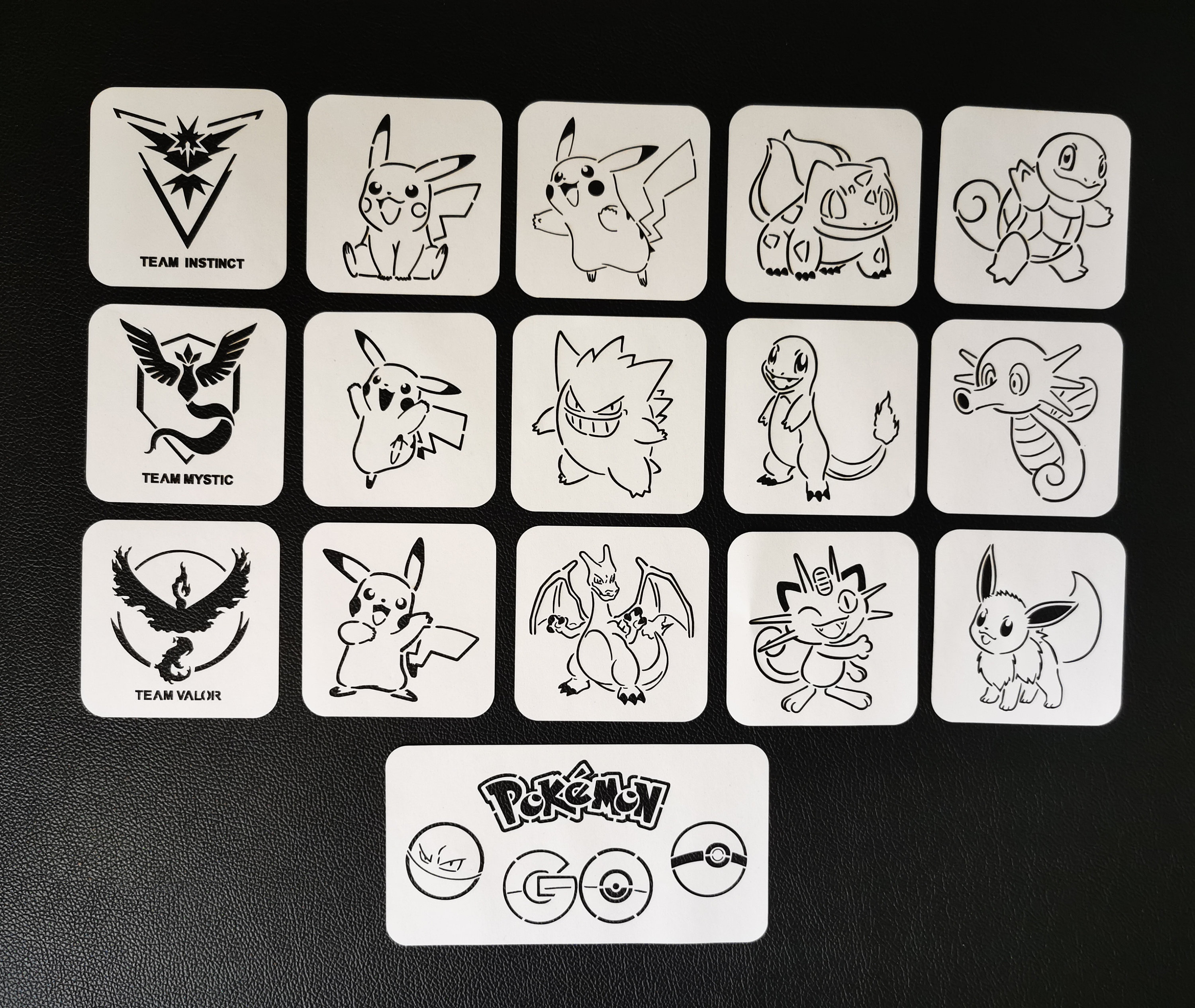 Pokemon Stencil Set 4 (mylar 190) - Etsy