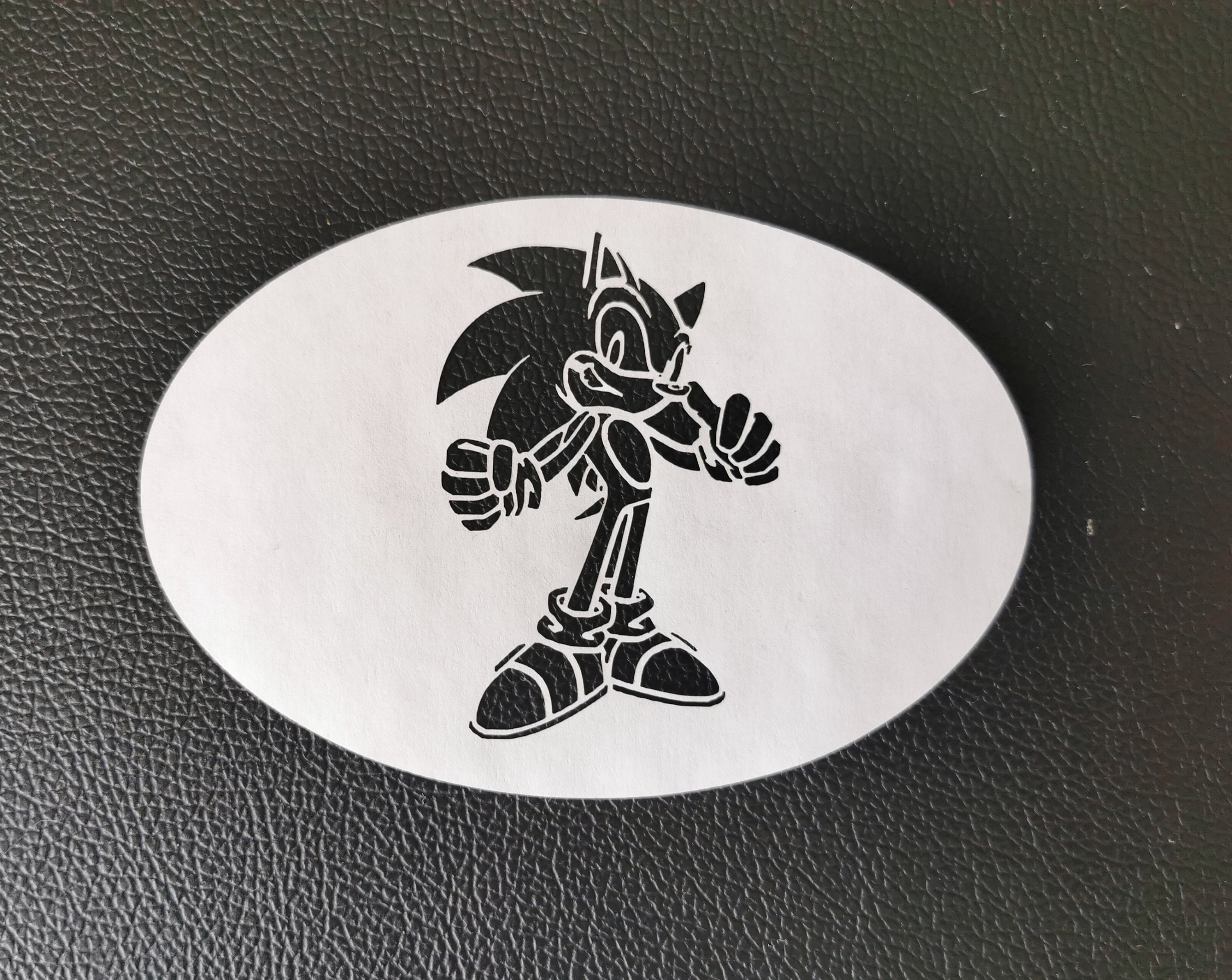 Sonic Stencil Set 190 Micron Mylar (body and Face Painting) - Etsy