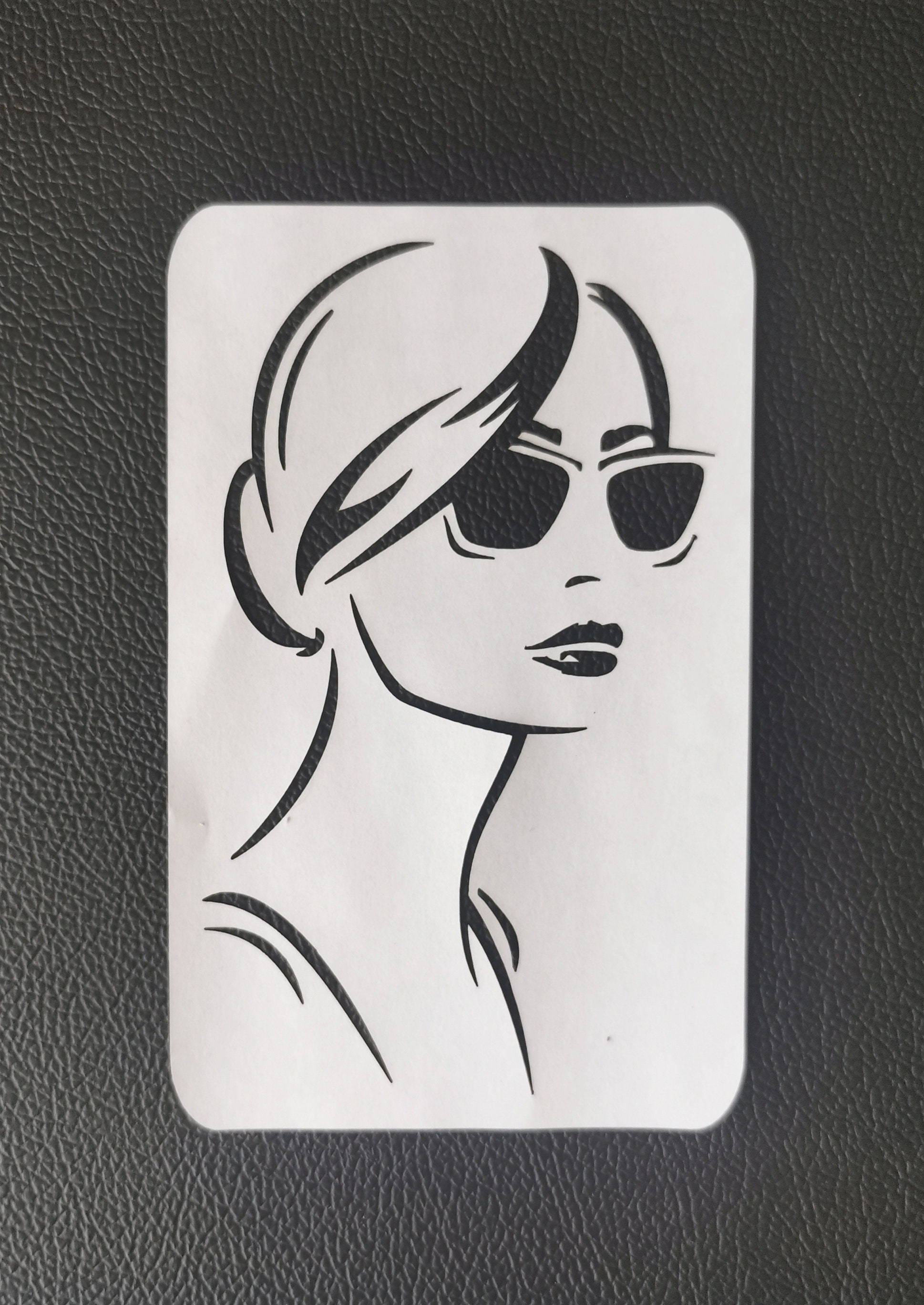 Stencil Set Woman Face Stencils Set - Etsy