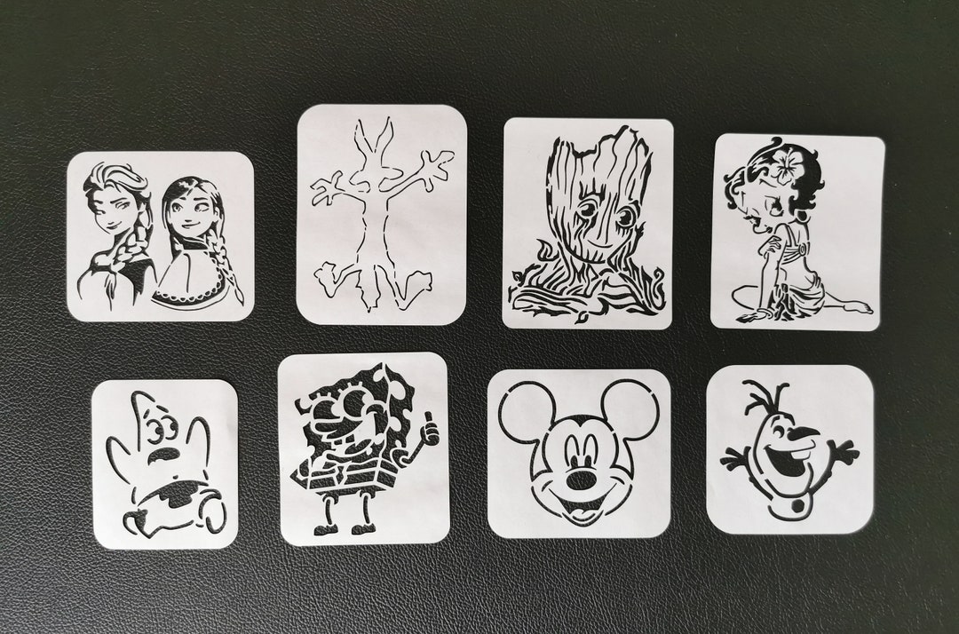Stencil Cartoon Set (190 Micron Mylar) - Etsy