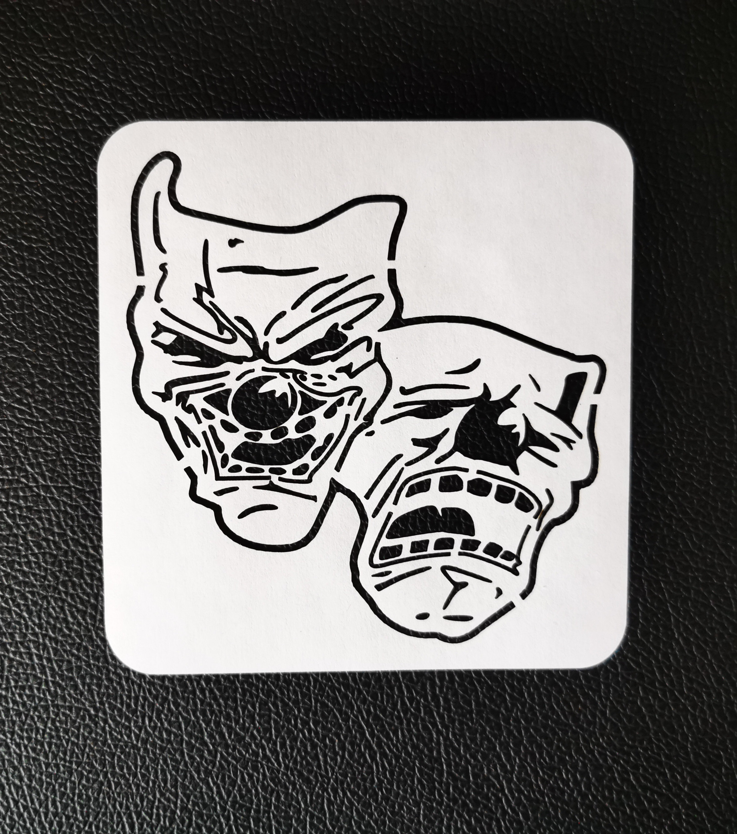 Joker-pennywise-laugh Now Cry Later Stencil Set (190 Micron Mylar) - Etsy
