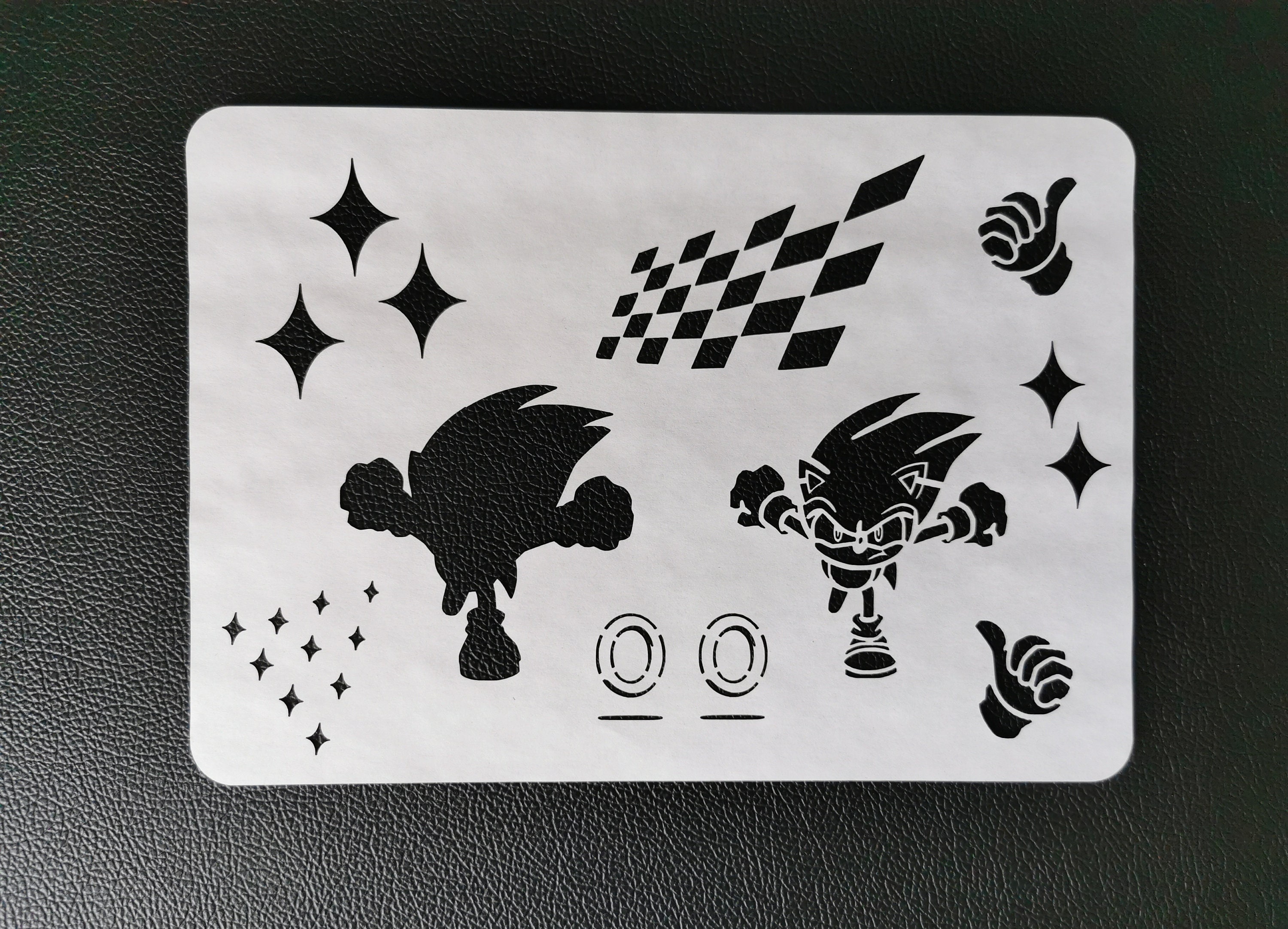 Sonic Stencil 190 Micron Mylar (body and Face Painting) - Etsy