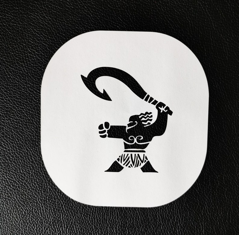 Moana Stencil Set 2 ( 1" Edge ) Body and Face Painting Stencils 190 ...