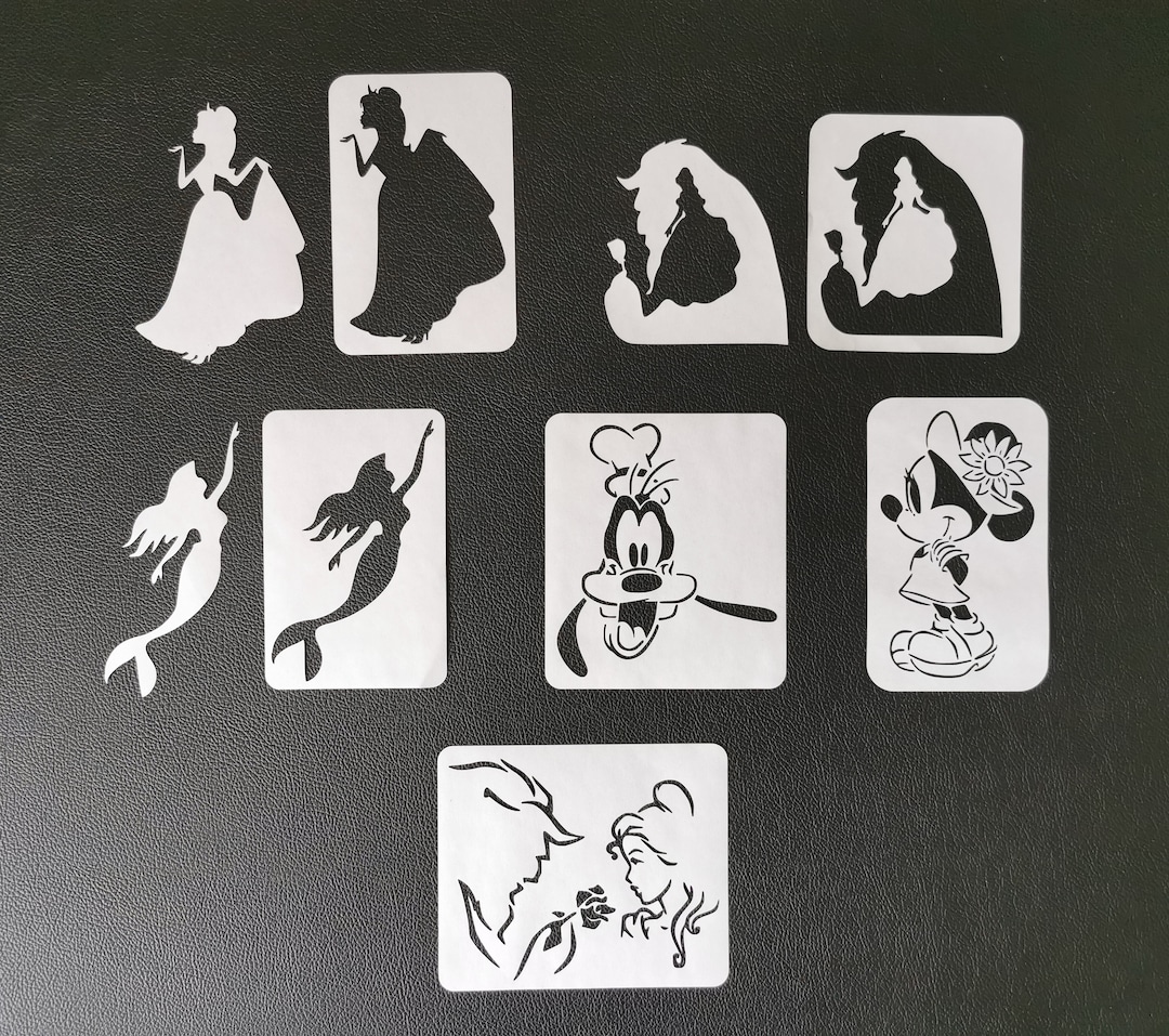 Stencil Cartoon Set - Etsy