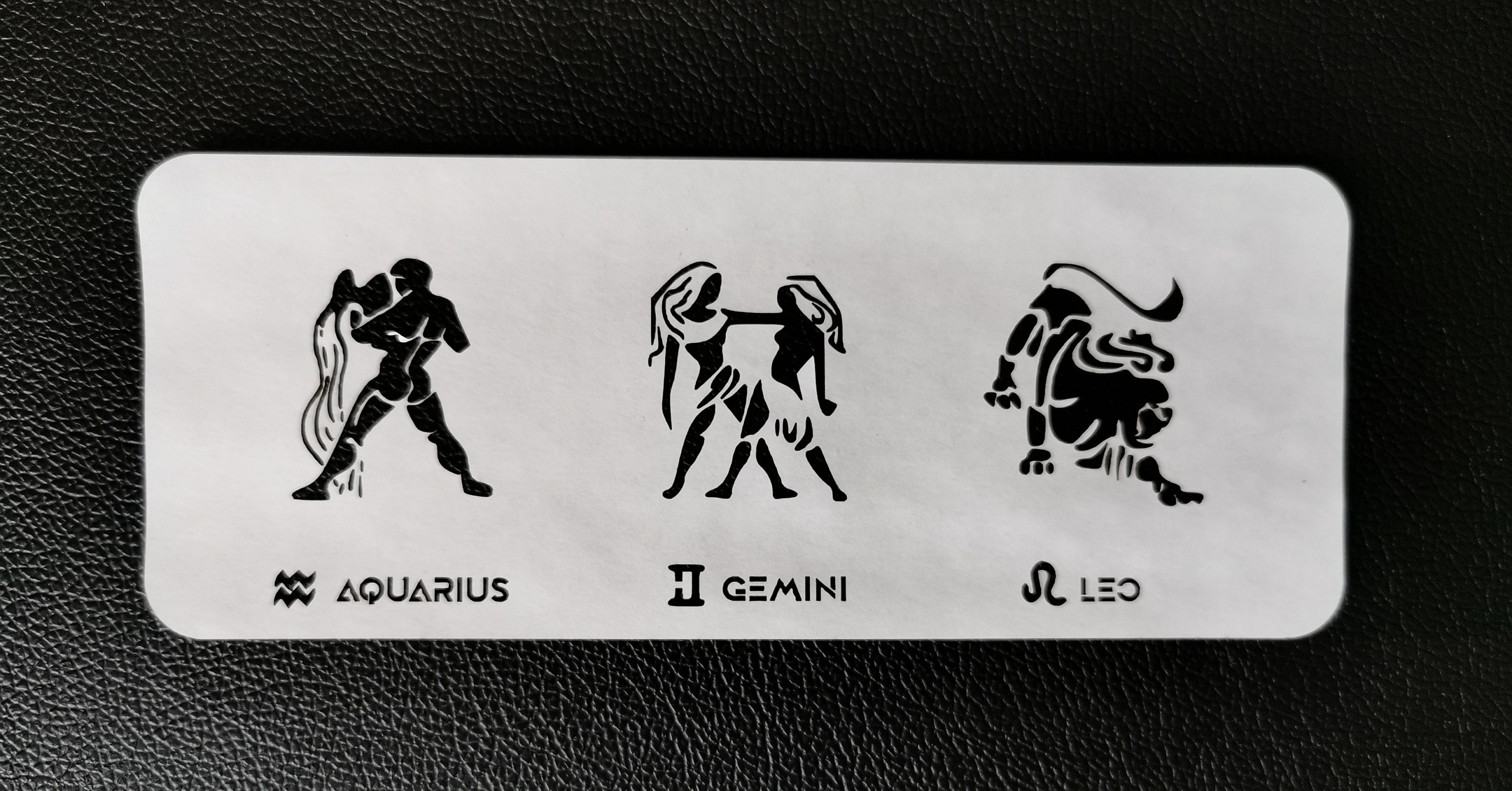 Zodiac Stencil 190 Micron Mylar for Art & Crafts 12 Zodiacs - Etsy
