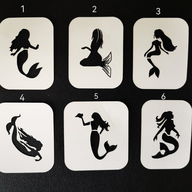 Mermaid Stencil - Etsy