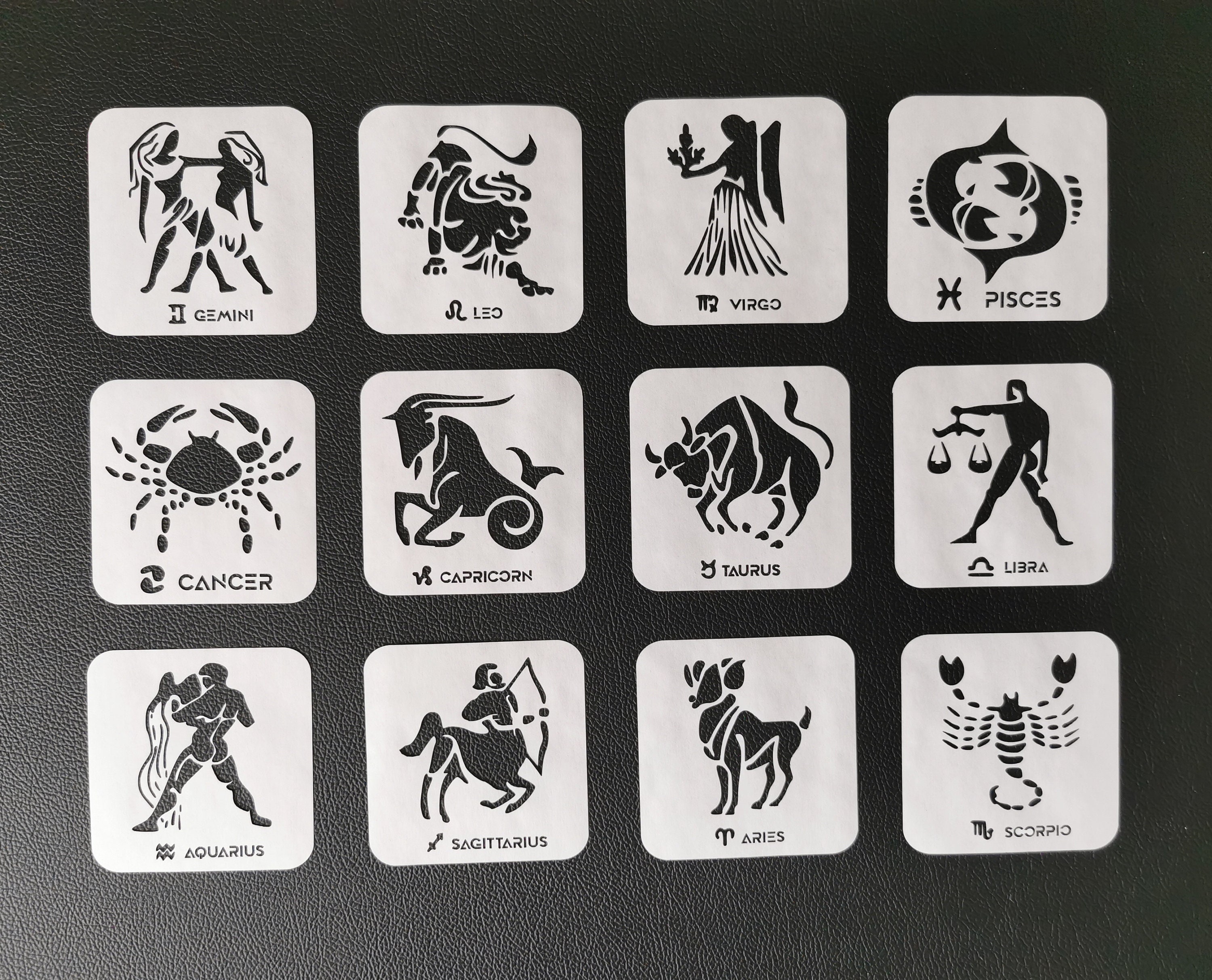 Zodiac Signs Stencils