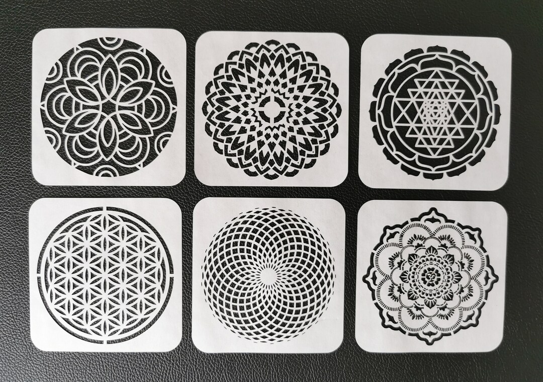 Mandala Stencil Set (mylar 190 Micron) - Etsy