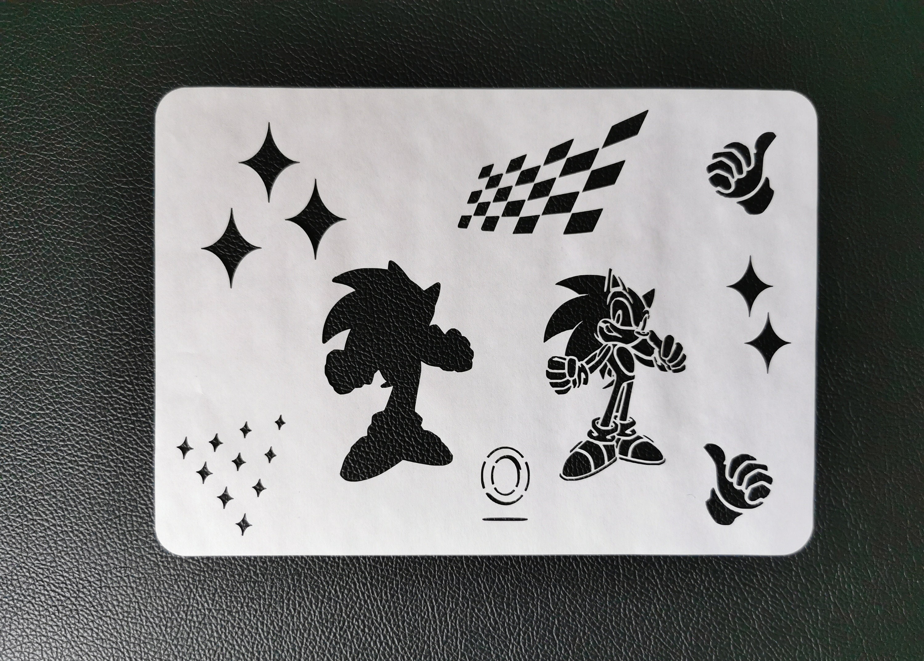 Sonic Stencil 190 Micron Mylar (body and Face Painting) - Etsy