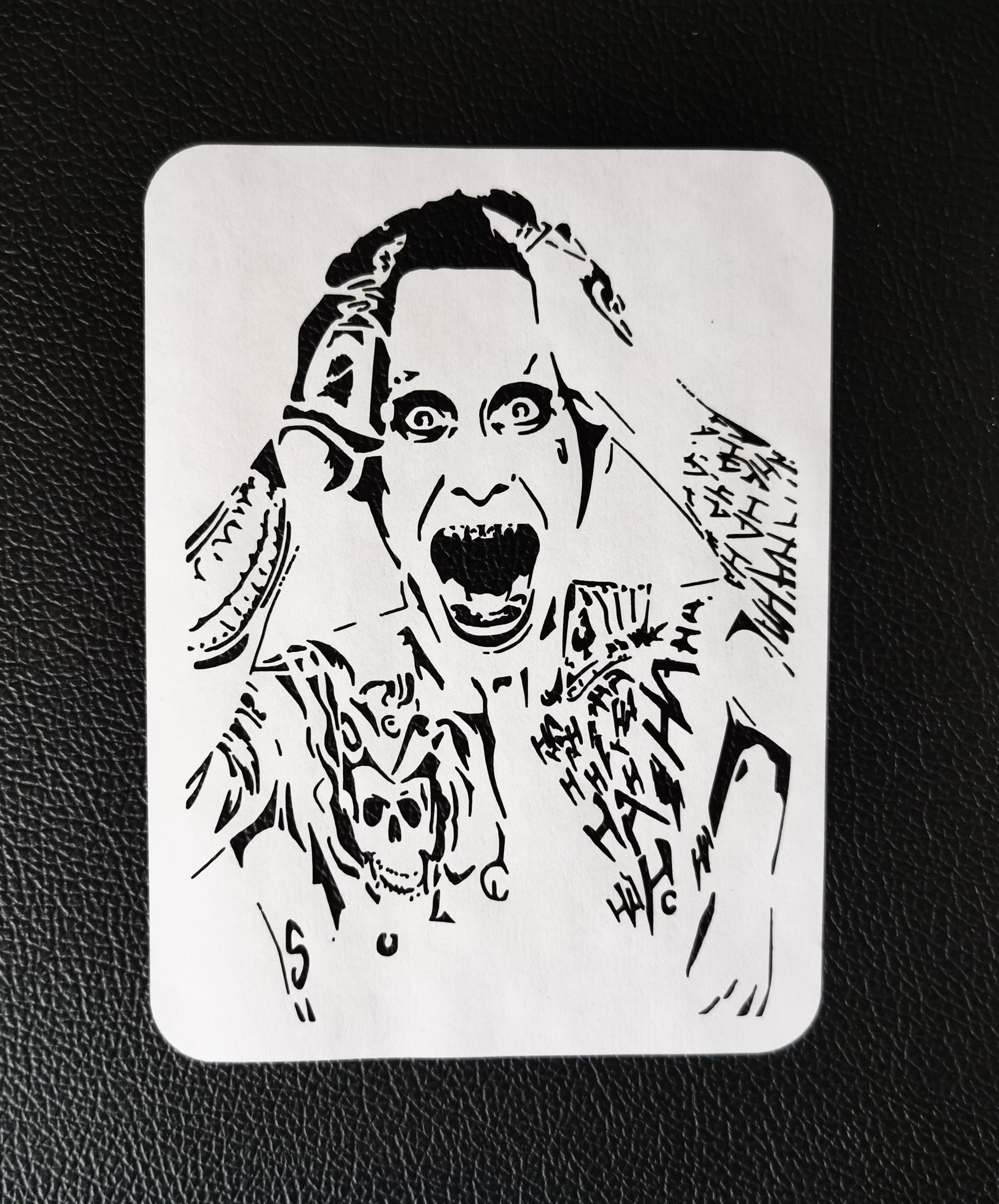 Joker-pennywise-laugh Now Cry Later Stencil Set (190 Micron Mylar) - Etsy