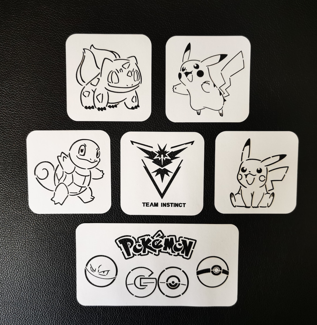 Pokemon Stencil Set 3 ( Mylar 190) - Etsy