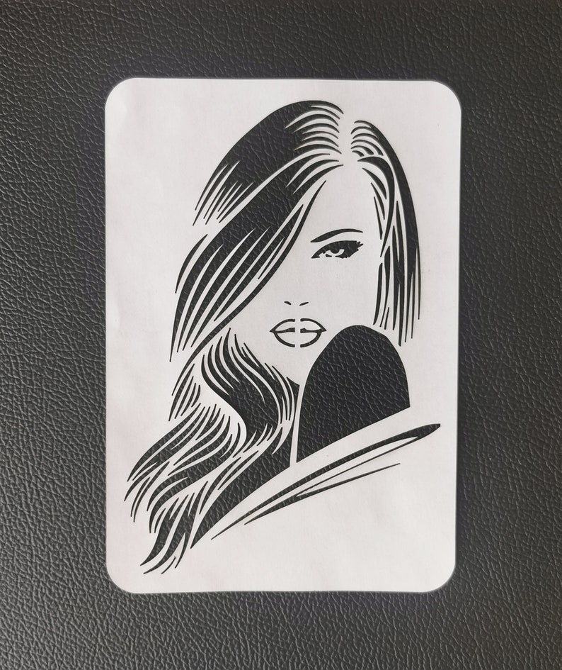 Stencil Set ( Woman Face Stencils Set) - Etsy