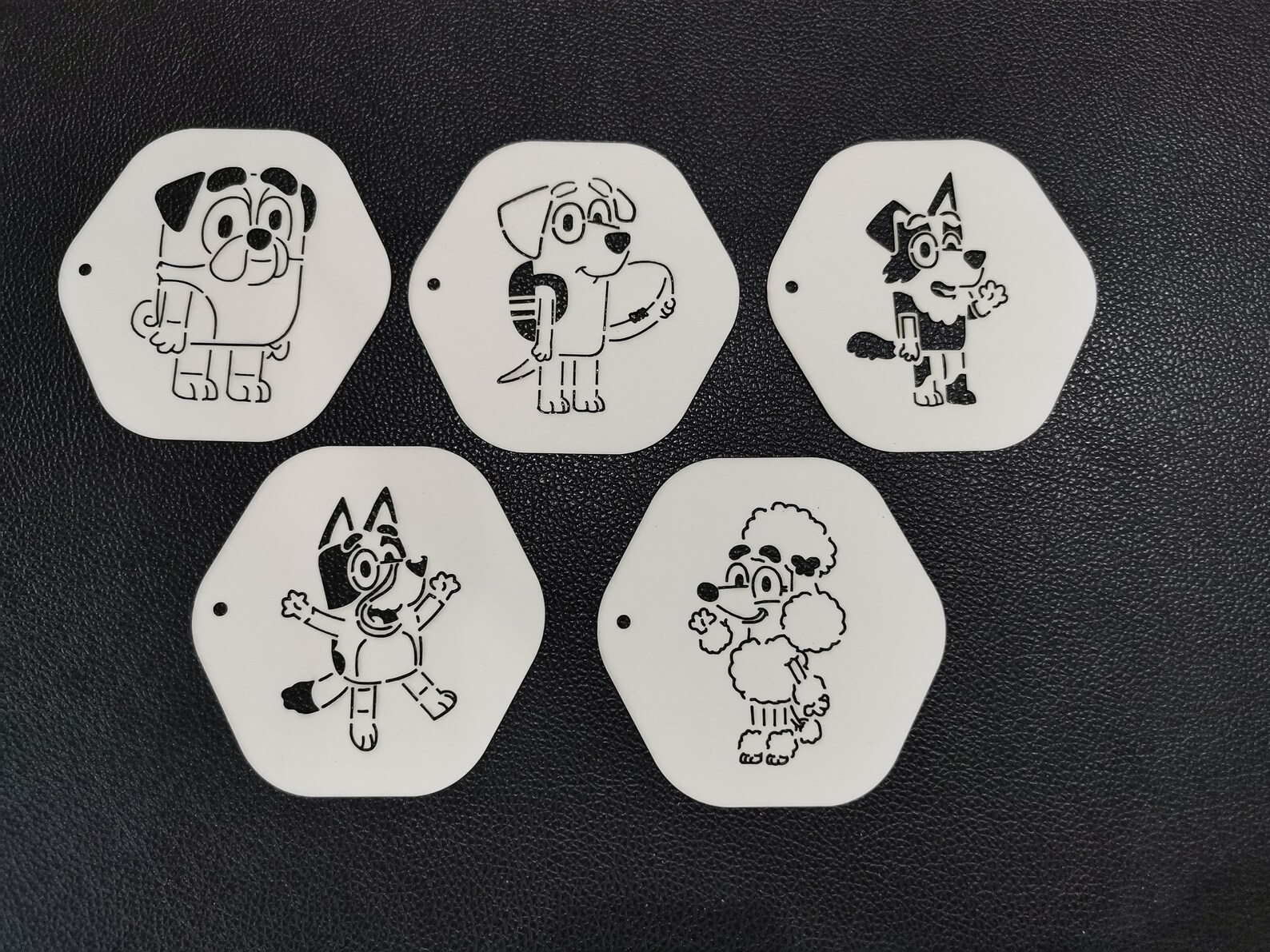 Make Your Own Bluey Stencil Set 5 Stencils 190 Mylar - Etsy