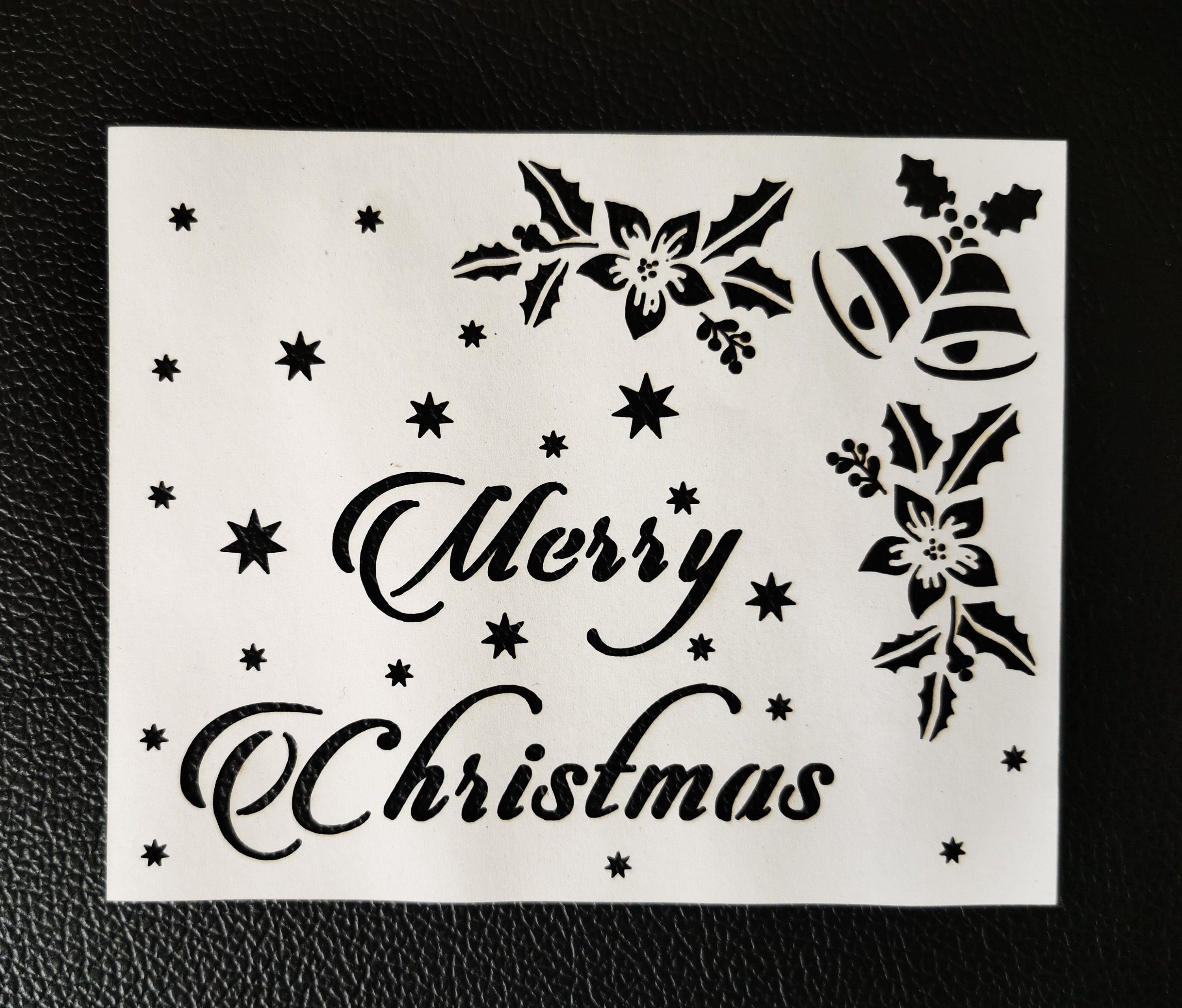 Christmas Stencil for Christmas Cards and Crafts (190 Mylar) - Etsy