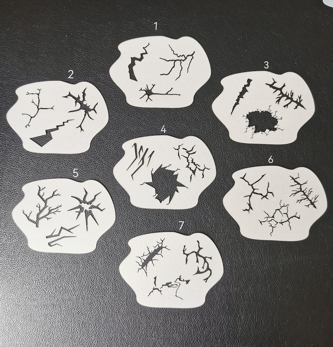 Cracks Face and Body Painting Stencil - Etsy