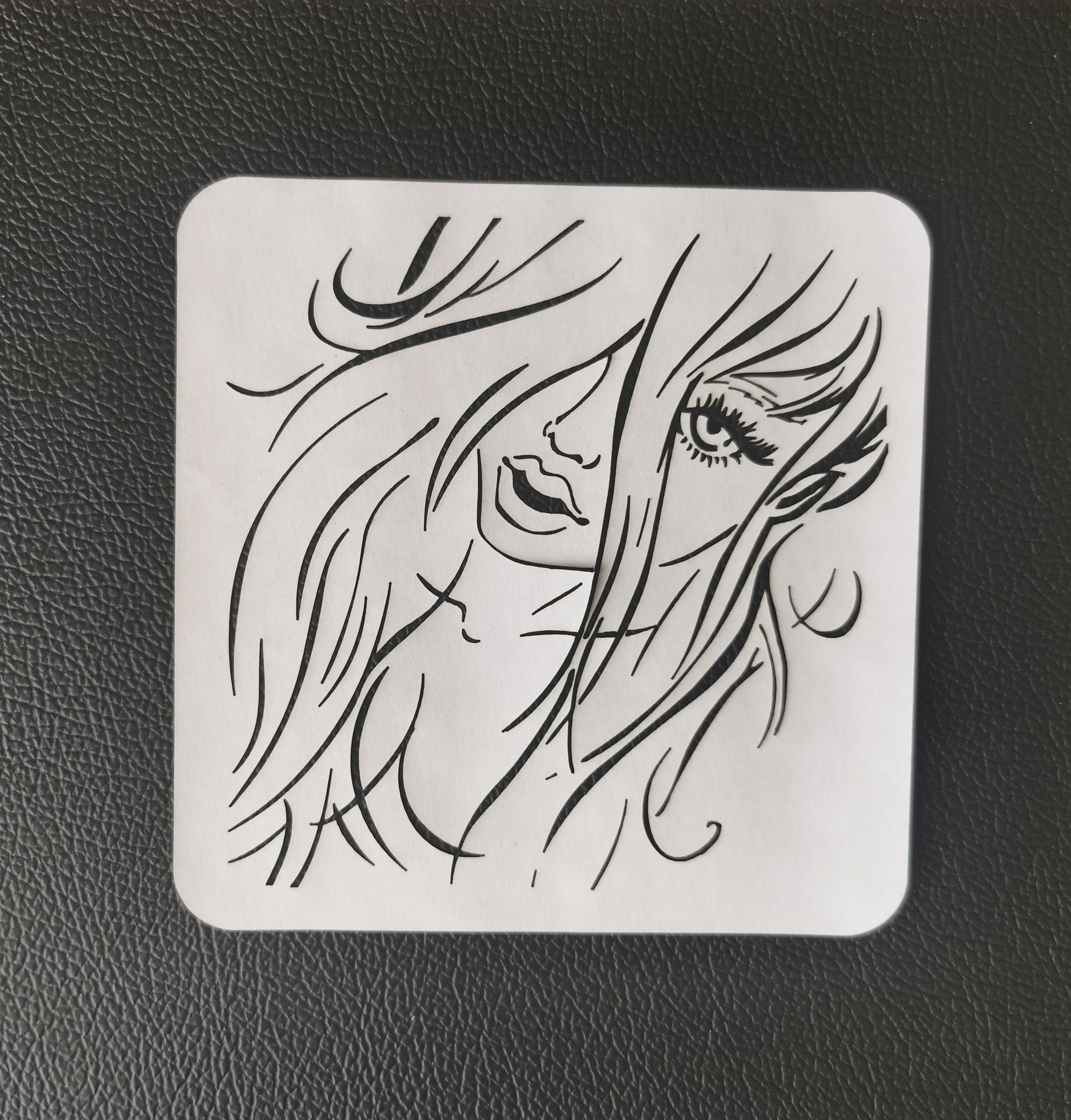 Stencil Set ( Woman Face Stencils Set) - Etsy