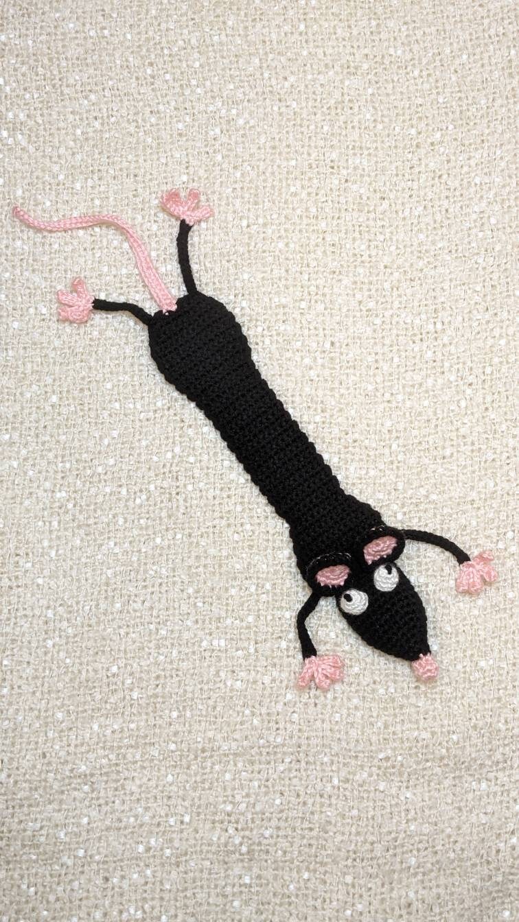 Squeezed Rat Bookmark Rat Lover, Booklover Teacher Gift, Rodent Pet ...