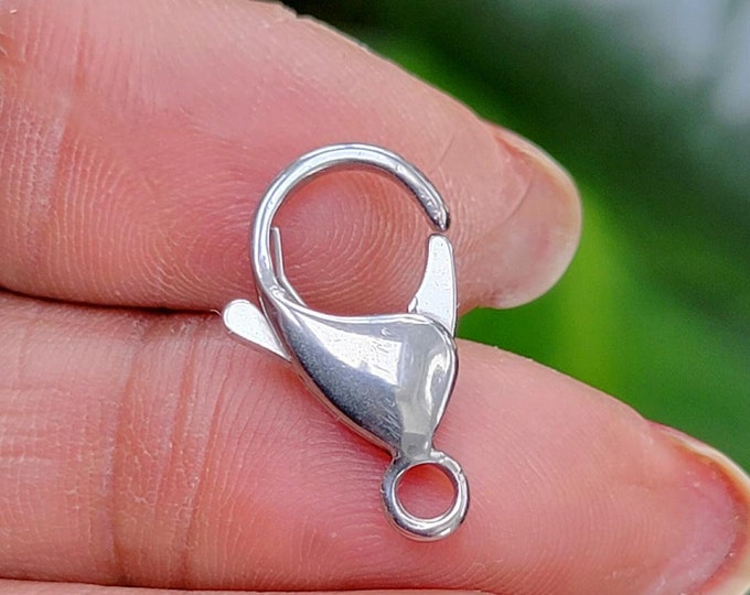 10 Large Stainless Steel Lobster Claw Clasps Jewelry Making Findings ...