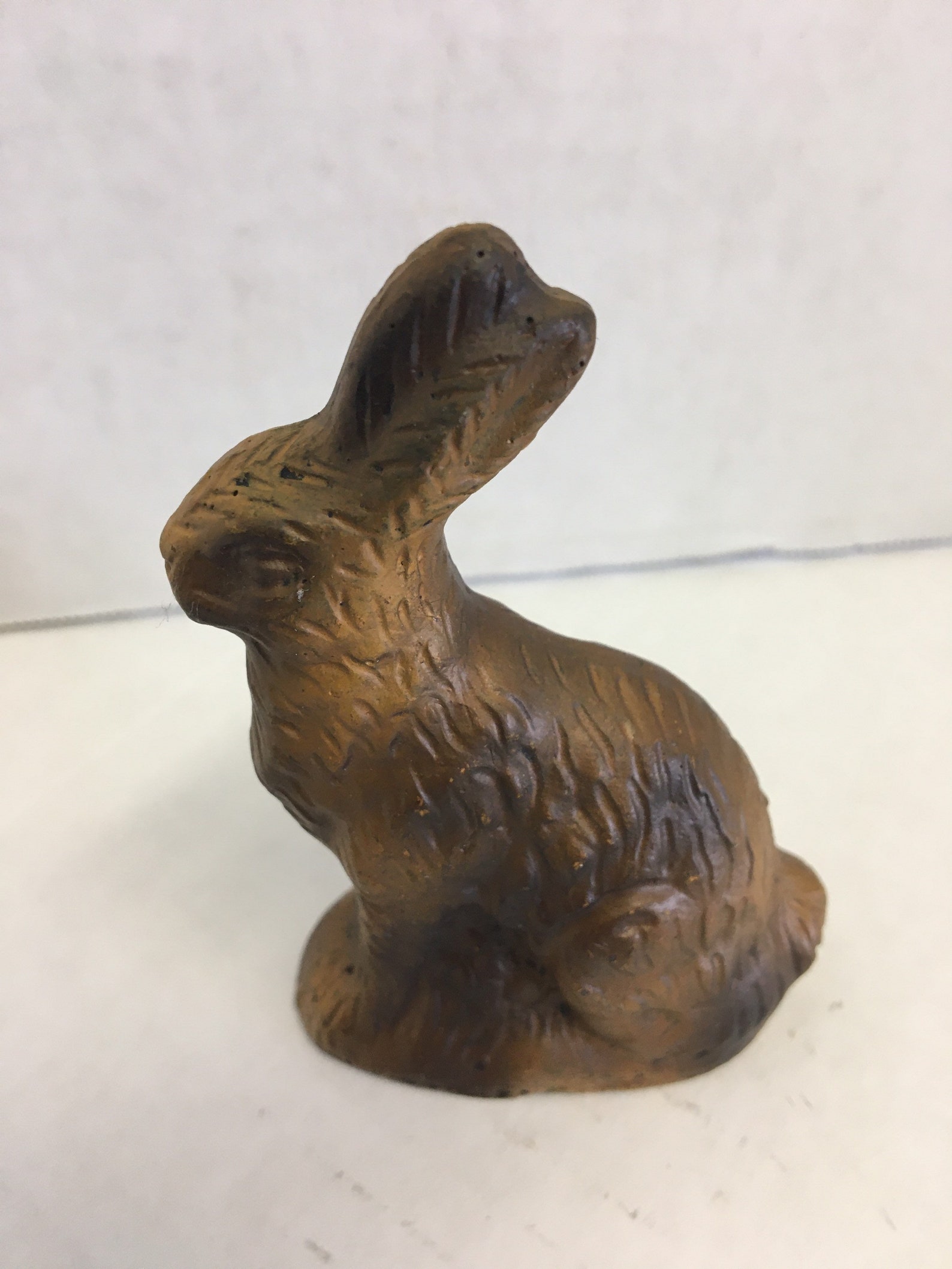 3.5 Tall Resin Chocolate Rabbit Embellishment / Bunny Craft - Etsy