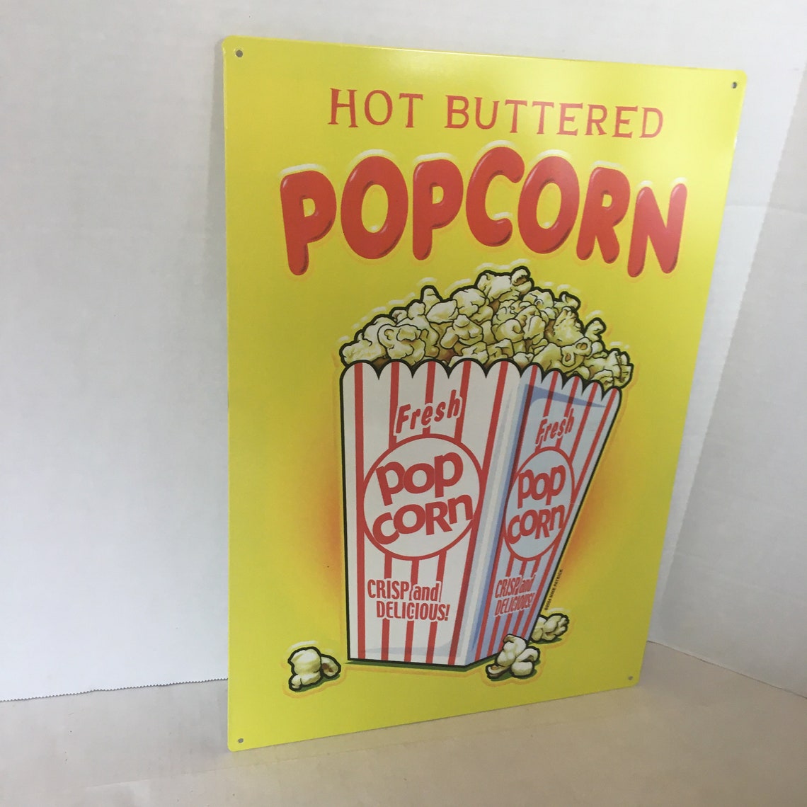 16.75 x 12 Metal Retro Theater Popcorn Wall Sign / | Etsy
