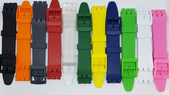 Replacement Swatch watch band 17mm-20mm. Generic Replacement | Etsy