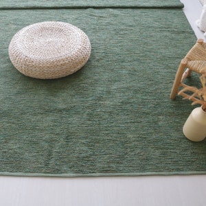 Extra Large Pine Green Rug 6.5x10 Feet, Area Rug, Living Room Rug ...