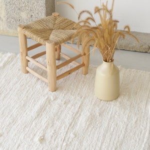 Large Cream Rug, Bedroom Rug, Cotton Rug, Living Room Rug, Bohemian ...