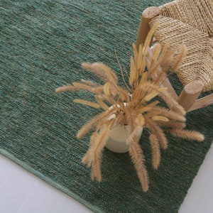 Extra Large Pine Green Rug 6.5x10 Feet, Area Rug, Living Room Rug ...