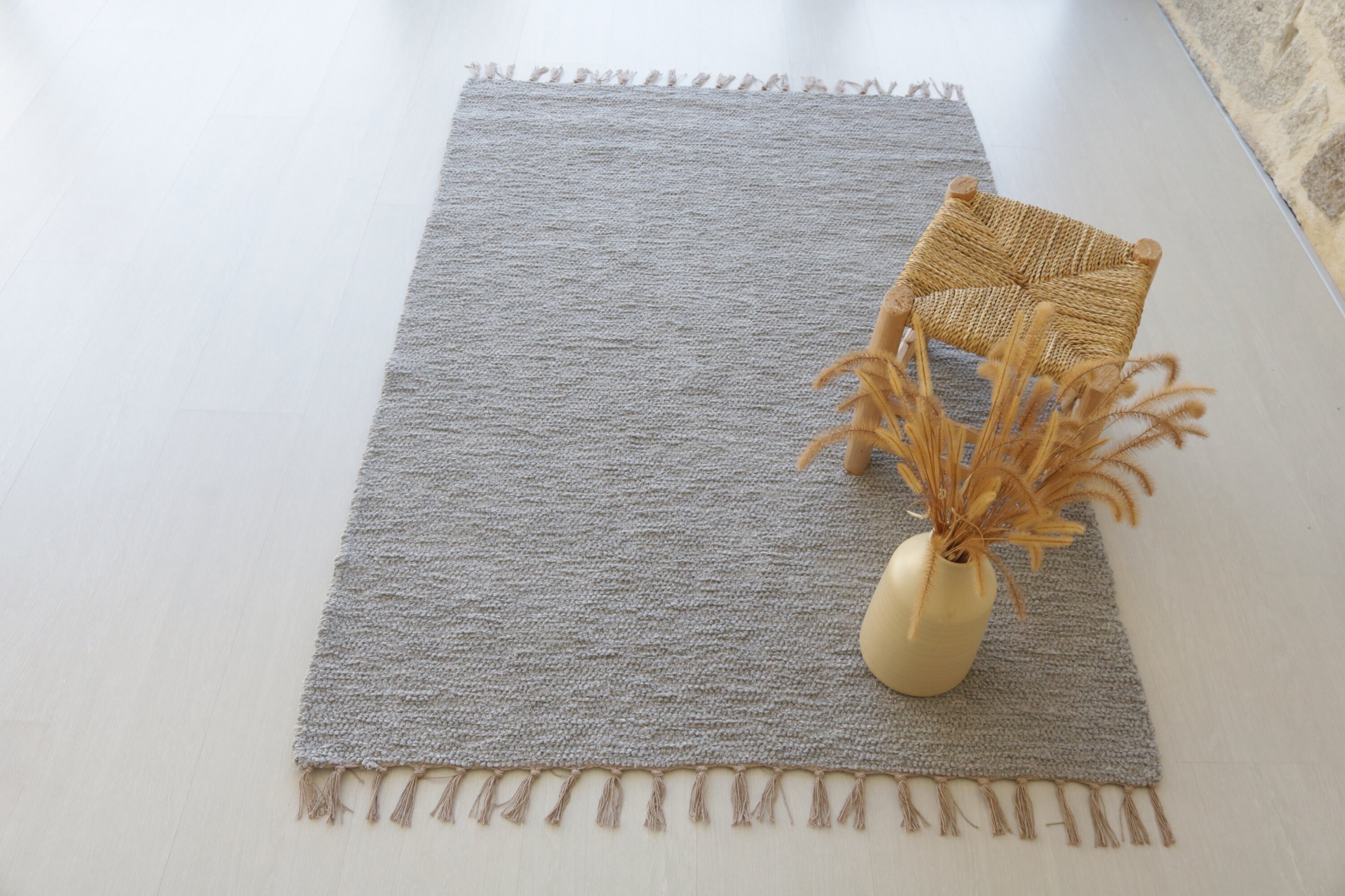 Medium Gray Rug 100x150 Cm Bedroom Rug Kids Rug Gray Cotton - Etsy